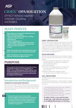 CIDEX™ OPA Solution | ASP